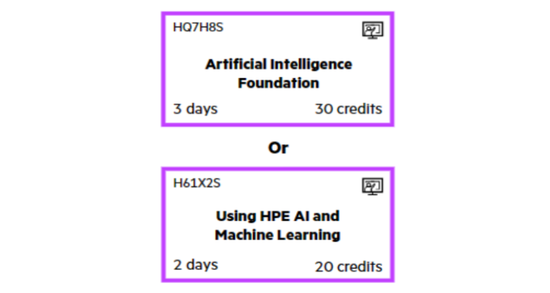 AI and Data Analytics Courses | Education Services: HPE US & Canada