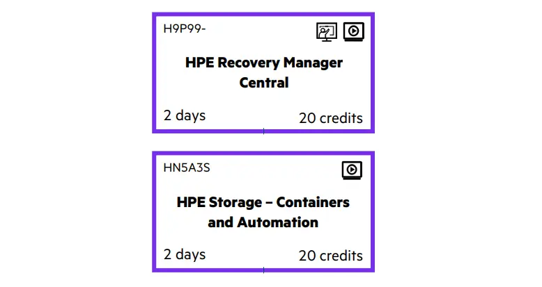 Storage Training and Certification | Education Services: HPE